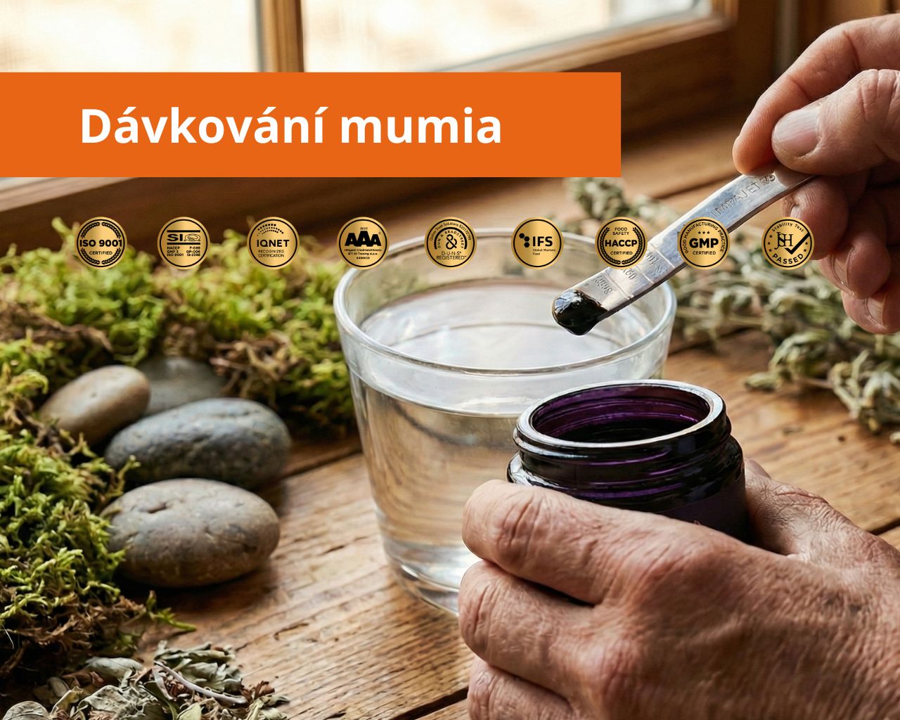 Dávkování mumia | Jak správně konzumovat shilajit?